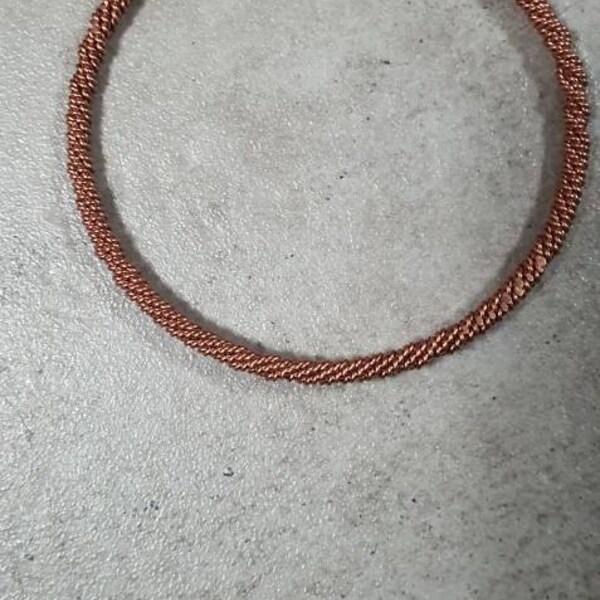 Tensor Ring Adjustable Flattened Copper Bracelet Sacred Cubit Feminine ...