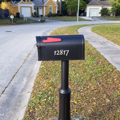 Smooth Modern Style Mailbox Address Numbers cost for up to - Etsy