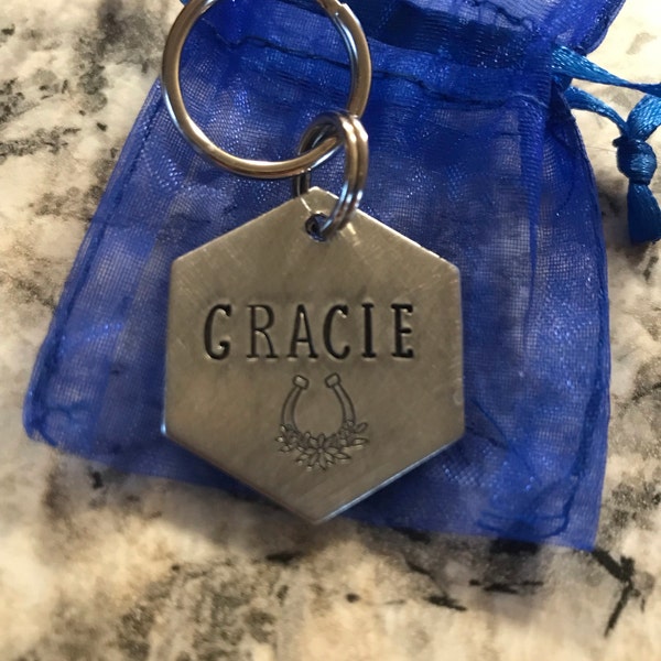 Custom Bridle Tag, Halter Tag, Horse Name Tag, Gift for Horse Lover ...