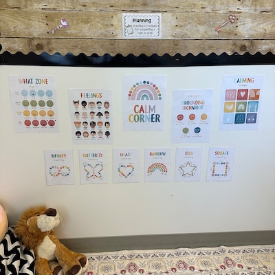 30 Calming Corner Posters, School Counseling, Counselor Office Decor ...