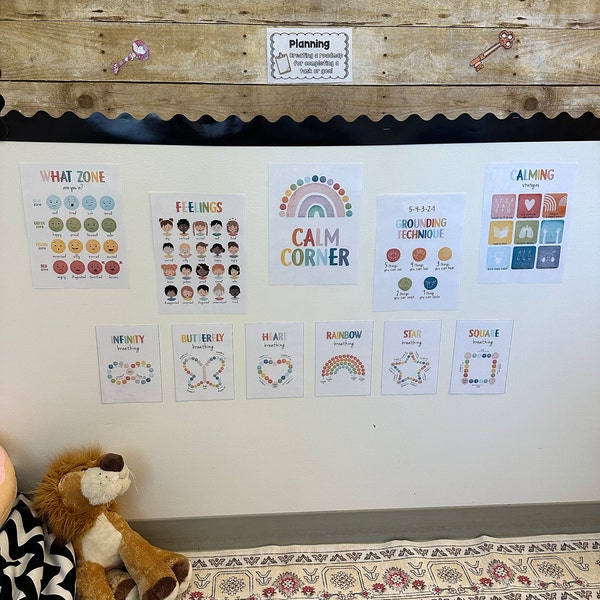 30 Calming Corner Posters, School Counseling, Counselor Office Decor ...