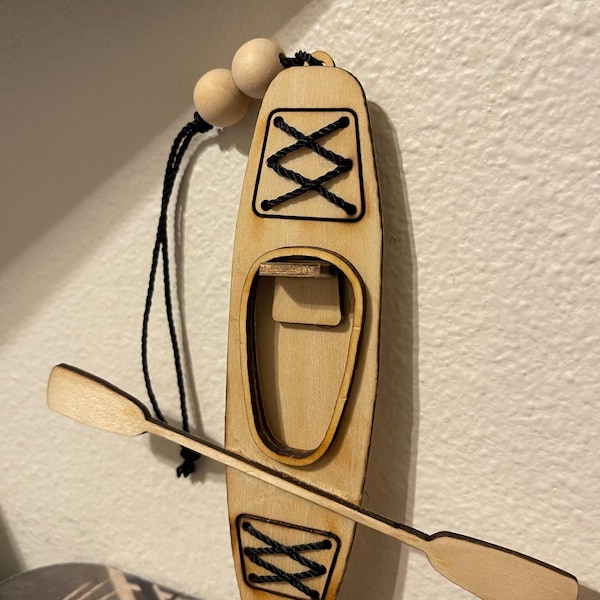 Kayak Ornament Digital Laser Cut File - Etsy