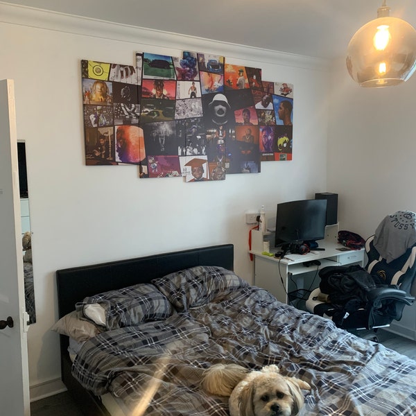 Hip Hop Wall Art Rap Canvas Poster Print Album Cover Collage Musician ...