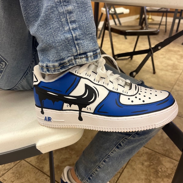 Cartoon Themed Drip AF1 (any Color) - Etsy