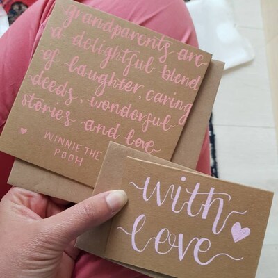 Get Well Soon Handwritten Calligraphy Card - Etsy