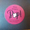 Going to Pop Stickers, Solid Color Background Stickers, Baby Shower ...