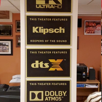 Dolby Atmos Home Movie Theater Sign Cinema Sign Home Movie Sign Vintage ...