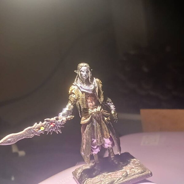 Drow Pirate Miniature for Dungeons and Dragons Dark Elf Miniature Drow ...