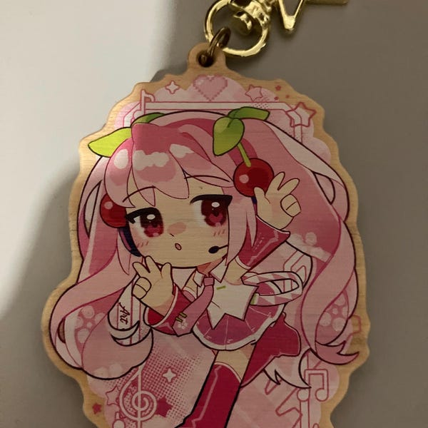 KEYCHAIN(S) - Classic and Sakura Miku / Anime / Vocaloids / Cherry ...