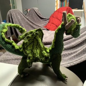 Elemental Earth Dragon Crochet Amigurumi Digital PDF Pattern by Crafty ...