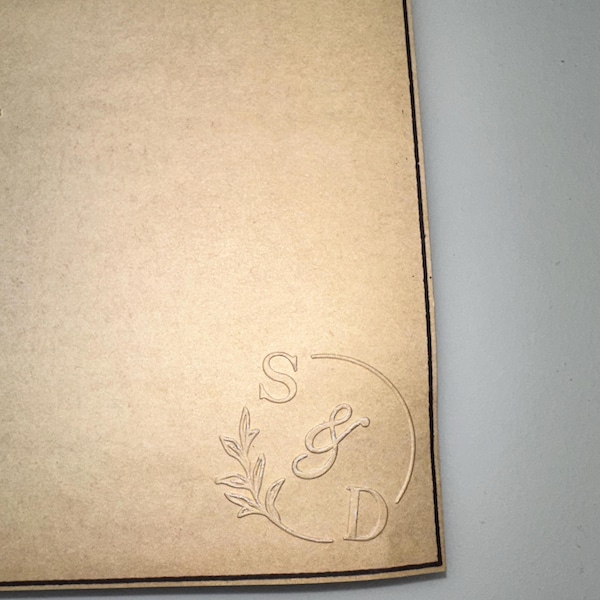 Monogram Embosser | 48 Designs | Custom Your Wedding Embosser | Napkin ...