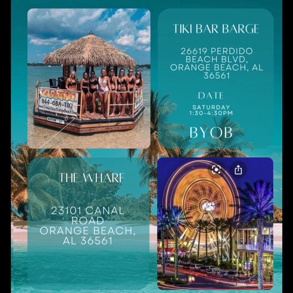 Girl's Trip Birthday Weekend Invitation, Travel Itinerary, Vacation ...