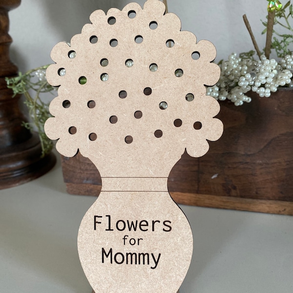 Personalized Picked for Mommy Flower Stand / Dandelion Mommy Stand ...