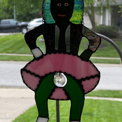 Old Gregg Stained Glass Window Catcher - Etsy