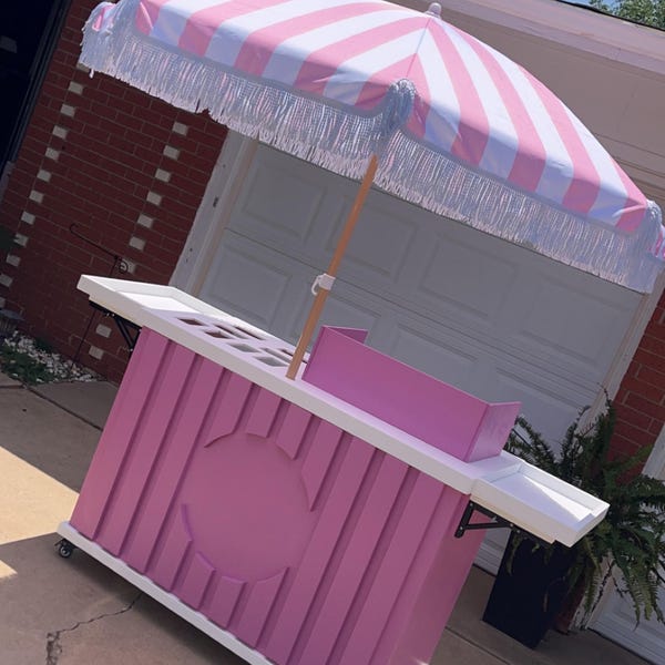 Snack Cart/pancake Cart, 48”x 24” X 36”, Fordable. - Etsy