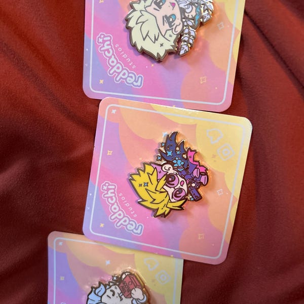 Trig Stampede Enamel Pins | Vash the Stampede, Nicholas Wolfwood ...