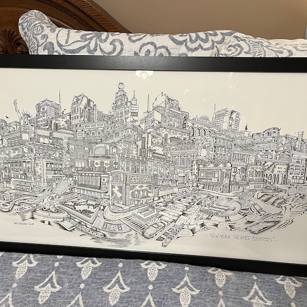 Broadway Drawing - Etsy