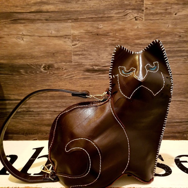 Cat Leather Bag Pattern PDF - by Leatherhubpatterns - Etsy