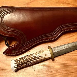 Western Cowboy Single Action Leather Holster Cross Draw RH - Etsy