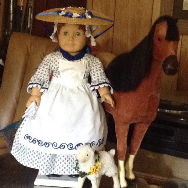 Colonial Day Dress 18 Inch Doll Clothes Pattern Designed to Fit Popular ...