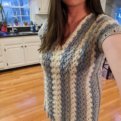 Crochet Pattern-amanda Crochet Top Pattern-women Crochet Pattern-crop ...