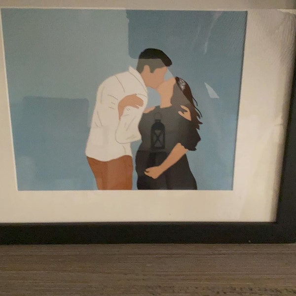 Two People Custom Portrait From Photo Digital Download - Etsy