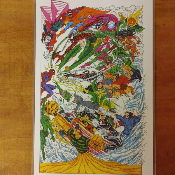 Spider-man Rogues Gallery - 11x17 Fine Art Print - Etsy