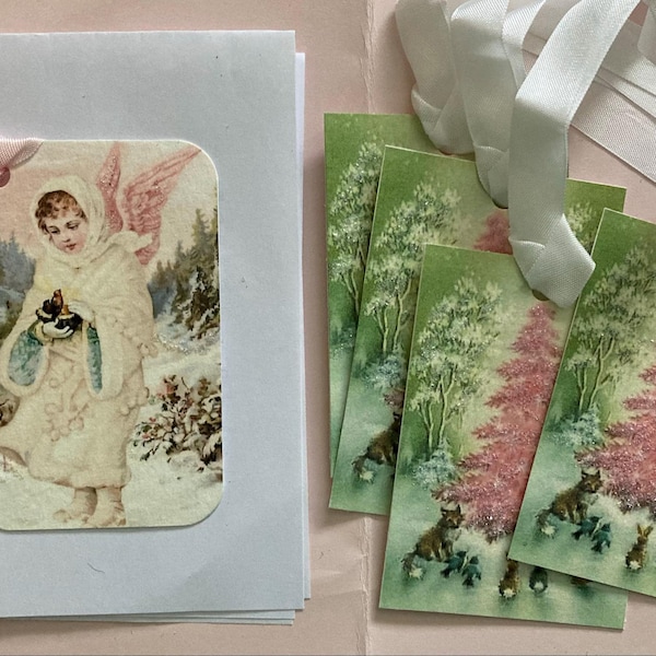 Cottage Chic Toile Tags, French Country Gift Tags, Set of Four - Etsy