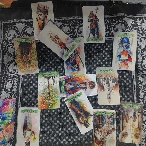 Contemporary Tarot, Watercolor Tarot Deck, Drawn Tarot Cards ...