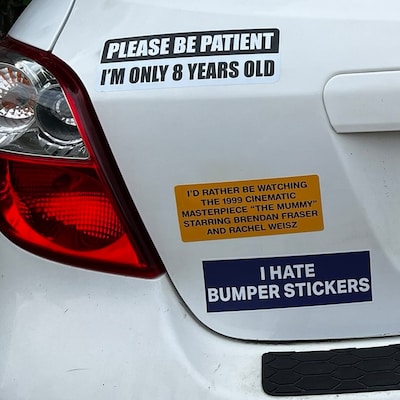 Please Be Patient I Am 9 Years Old. Funny Car Bumper Sticker - Etsy