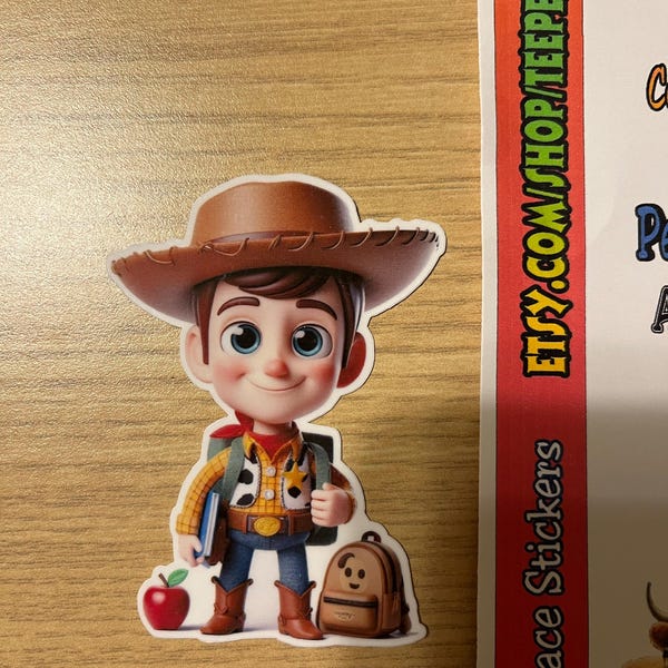 Toy Story Sticker, Woody Sticker, Back to School Sticker, Back Pack ...