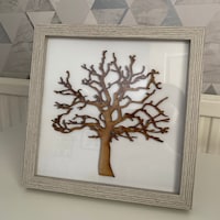 Wooden 'oak Tree' Family Tree Craft Kit With 'family', Love' & 'home ...