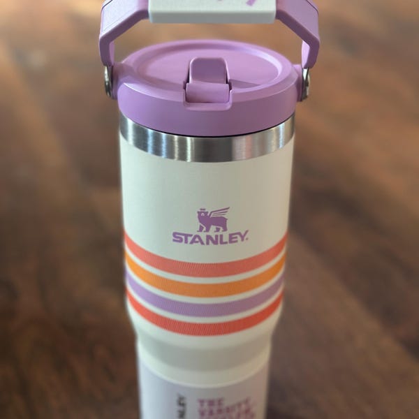 Shiny White Name Plate, Fits on Stanley Tumbler Handle, Iceflow 30 Oz ...