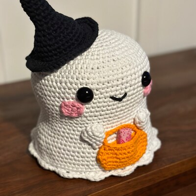Crochet Halloween Pumpkins and Ghost PATTERN Amigurumi Cute Crochet ...
