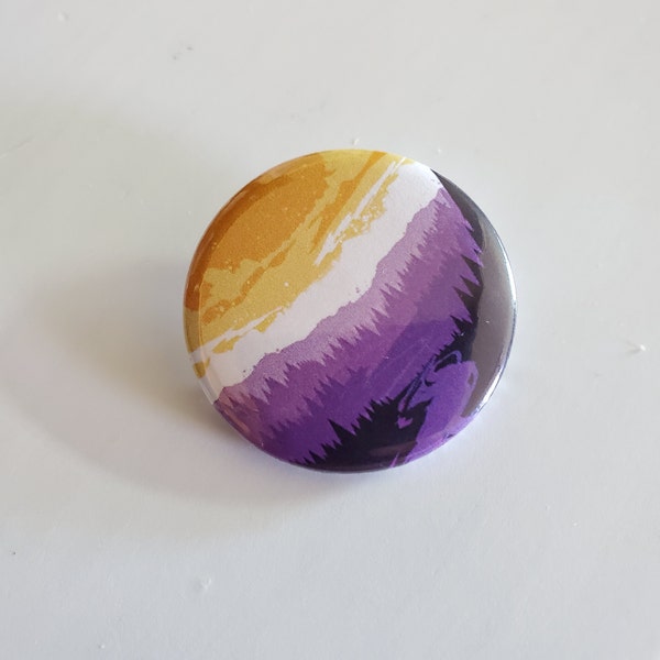 Enby Scape Discreet Pride Pin (series 1) - Etsy