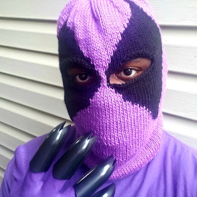Prowler Mask Balaclava From Spider Man, Marvel Mask Purple Mask ...