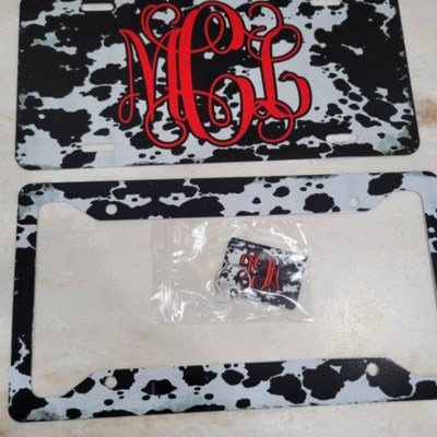 Monogram License Plate/custom License Plate/monogram License Plate ...