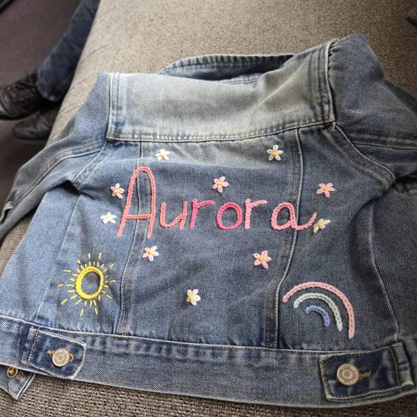 Personalized Baby Denim Jacket – Custom Toddler Name Jacket, Perfect ...