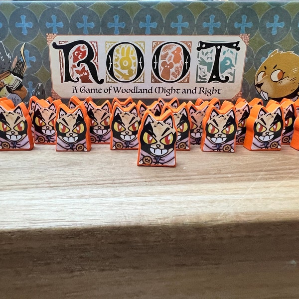 ROOT Marauders - Unofficial Meeple Matte Vinyl Sticker Upgrade Kit - Etsy