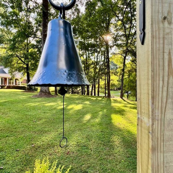 Wrought Iron Bell, Large, With Optional Hanging Hook - Etsy