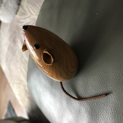 Handmade Wooden Mouse - Etsy UK