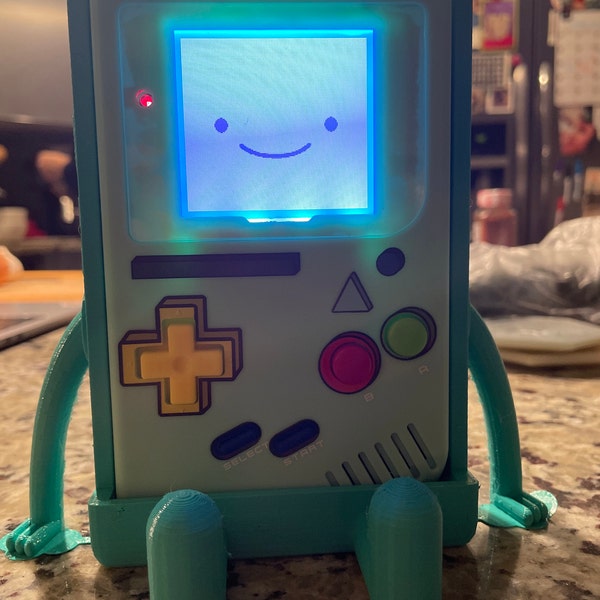 Custom Backlit Adventure Time BMO Gameboy DMG, Modded Bivert Nintendo ...