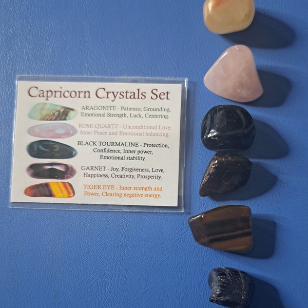 Capricorn Crystals Set, Capricorn Crystal Set, Crystals for Capricorn ...