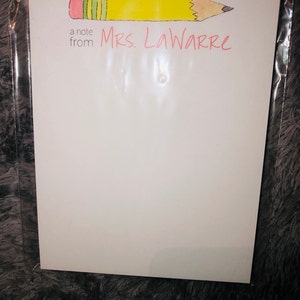 Personalized Notepad Pink Tower Notepad Stationery Gift - Etsy