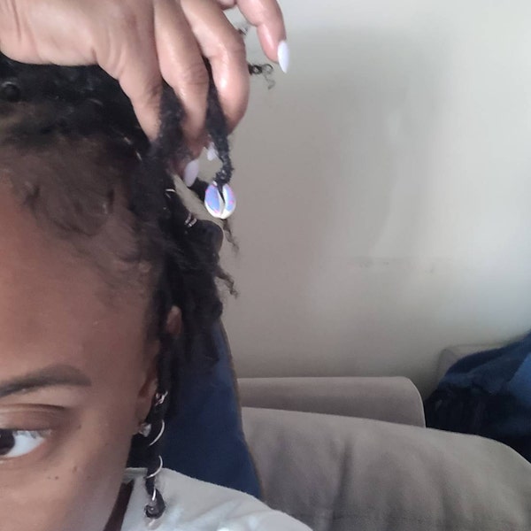 Loc Jewelry Silver Stars Set of 3 Dread/braid Charms Dreadlock Coils ...