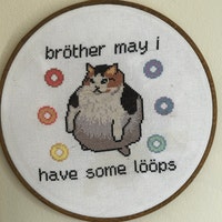 Brother May I Have Some Loops Cat Meme Funny, Modern, Subversive Cross ...