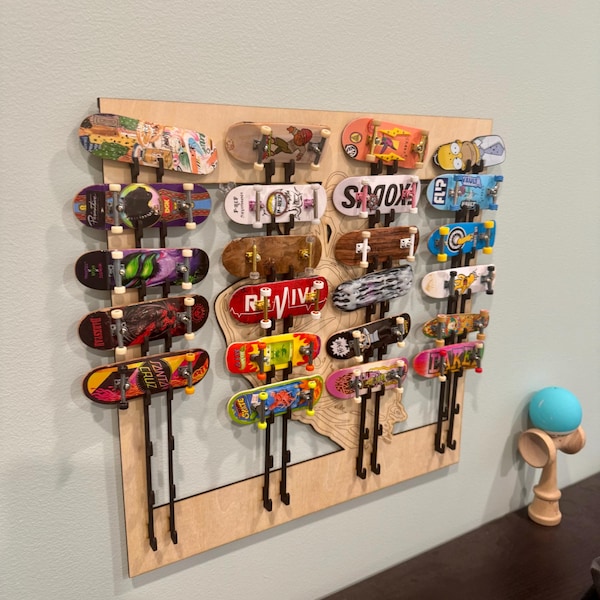 Finger Board Display - Tech Deck Wall Mount - Fingerboard Storage ...