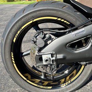 Wheel Stickers for Yamaha R1 YZF-R1 Rim Stickers Decals Tape Stripes ...