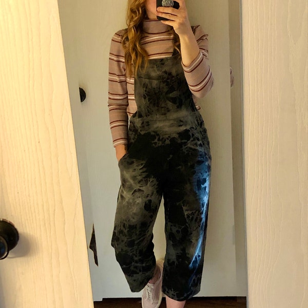 Plus Sizes 2X and 3X/4X Olive Green Bib Overalls Full Length in Fair ...