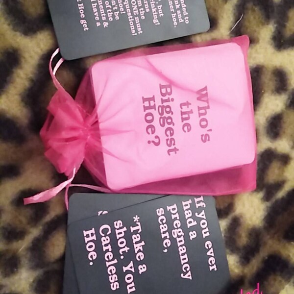 Who's the Biggest Hoe?-adult Card Game,drinking Game,card Game,ladies ...